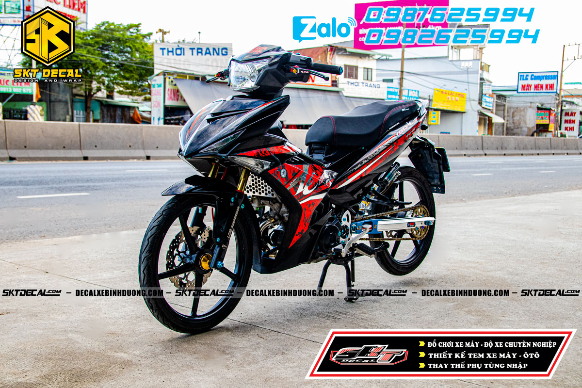 tem rời exciter 150 đỏ đen lc | tem roi exciter 150 do den lc